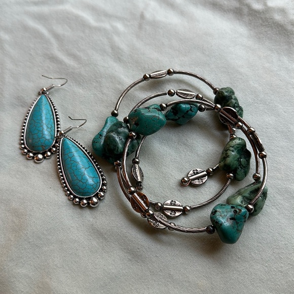 Jewelry | Jade Colored Jewelry Set | Poshmark